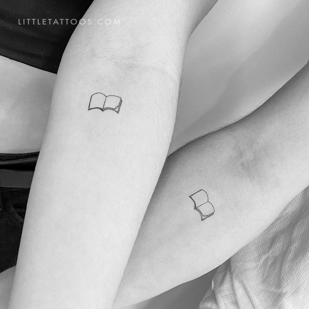 Minimalist book tattoo - Bronctattooaus.com