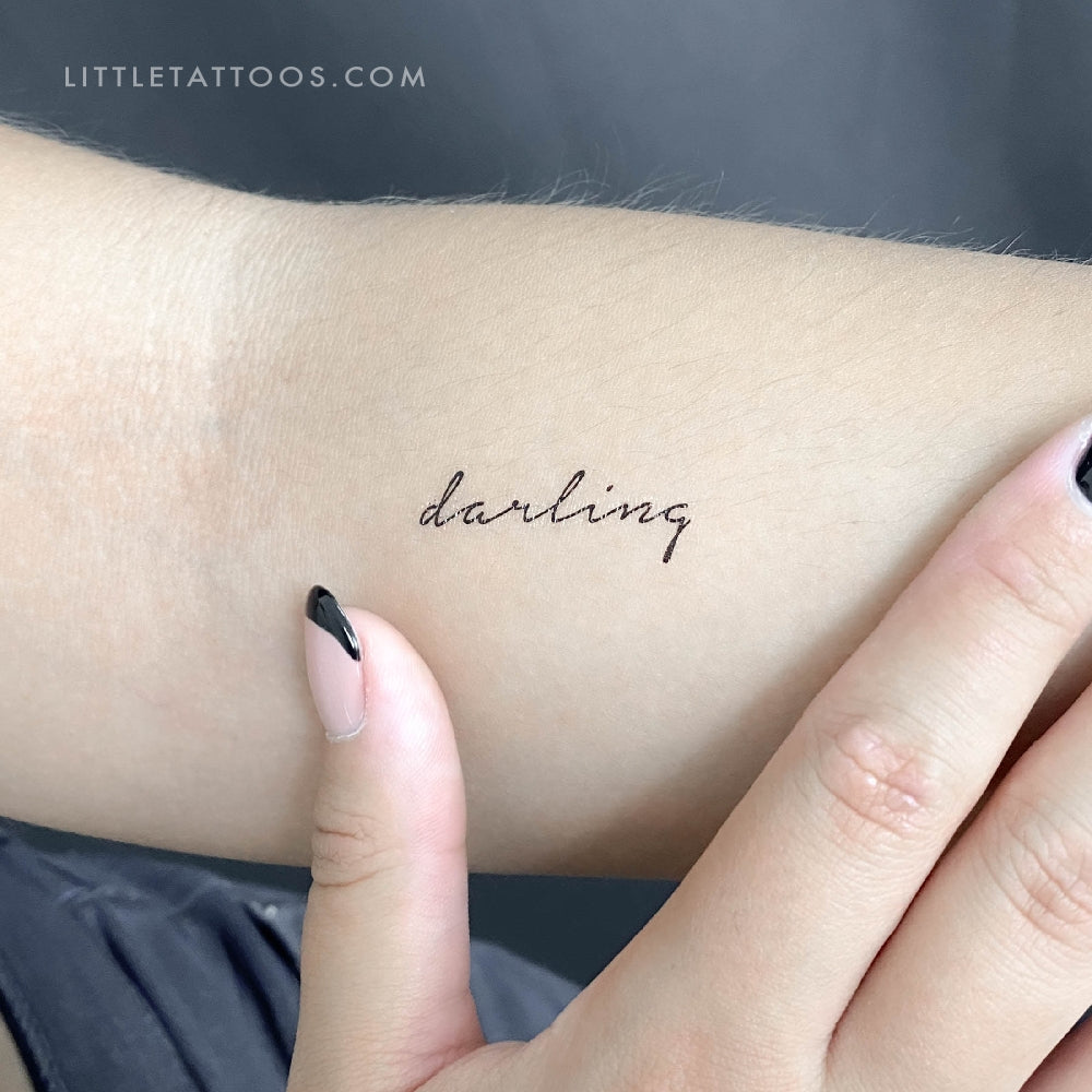 Darling Temporary Tattoo - Set of 3 – Little Tattoos