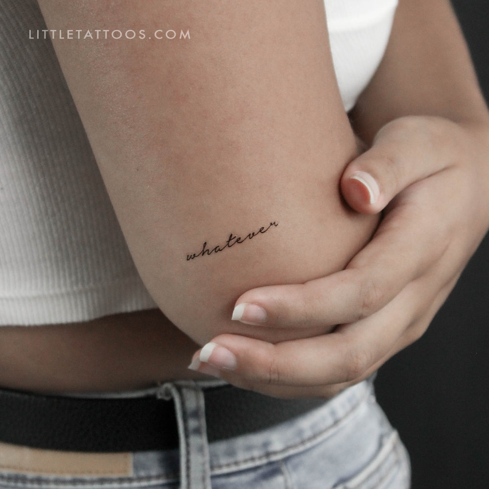 Whatever Temporary Tattoo - Set of 3 – Little Tattoos