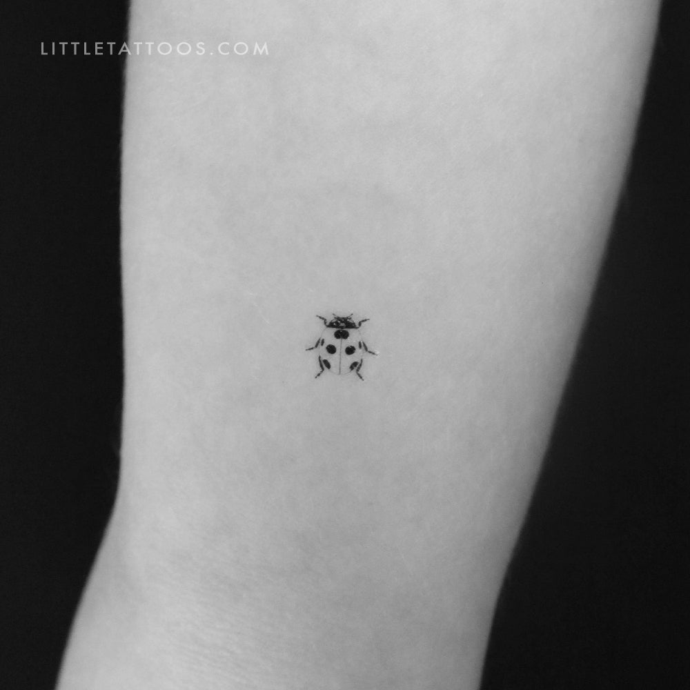 Ladybug Line Tattoos