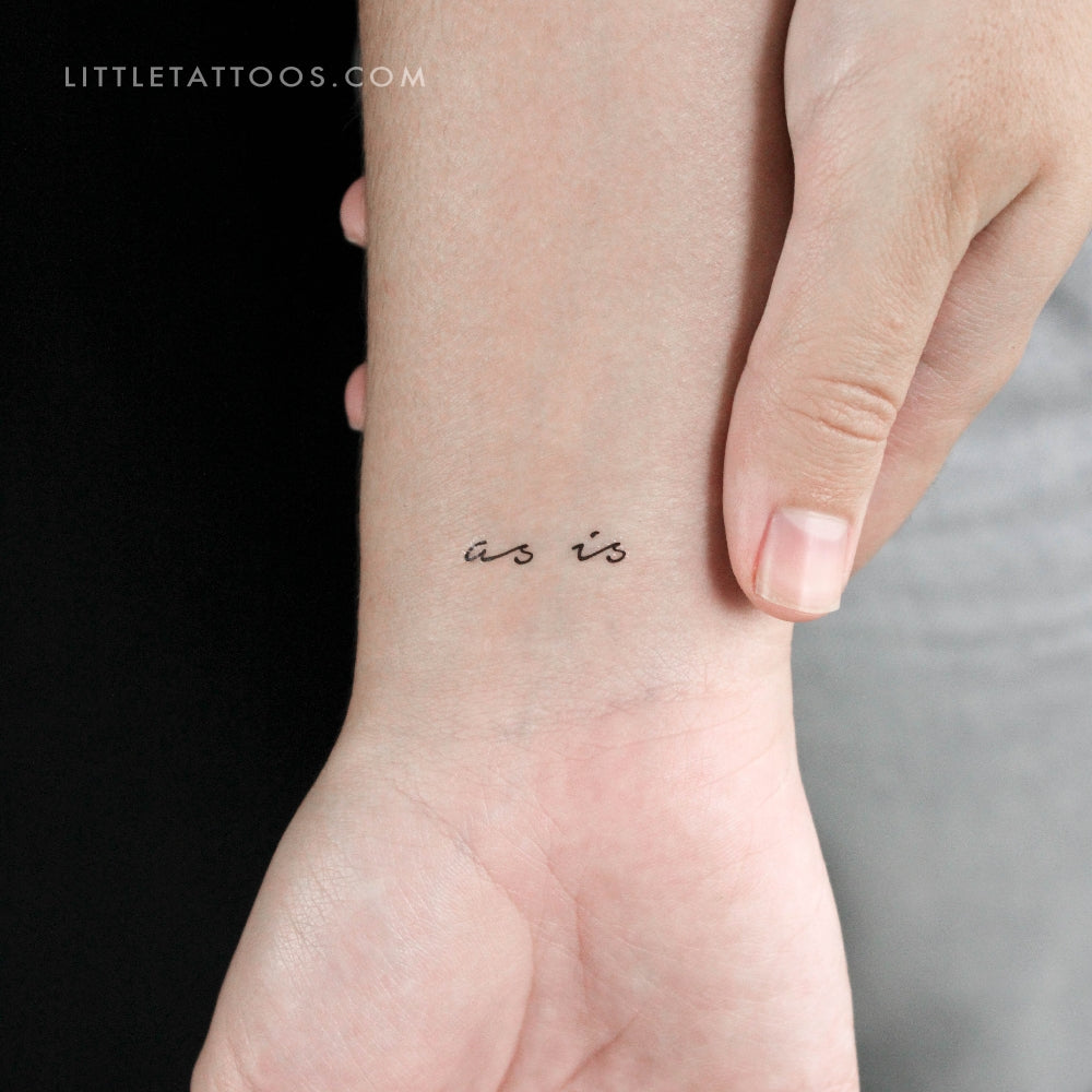 As Is Temporary Tattoo - Set of 3 – Little Tattoos