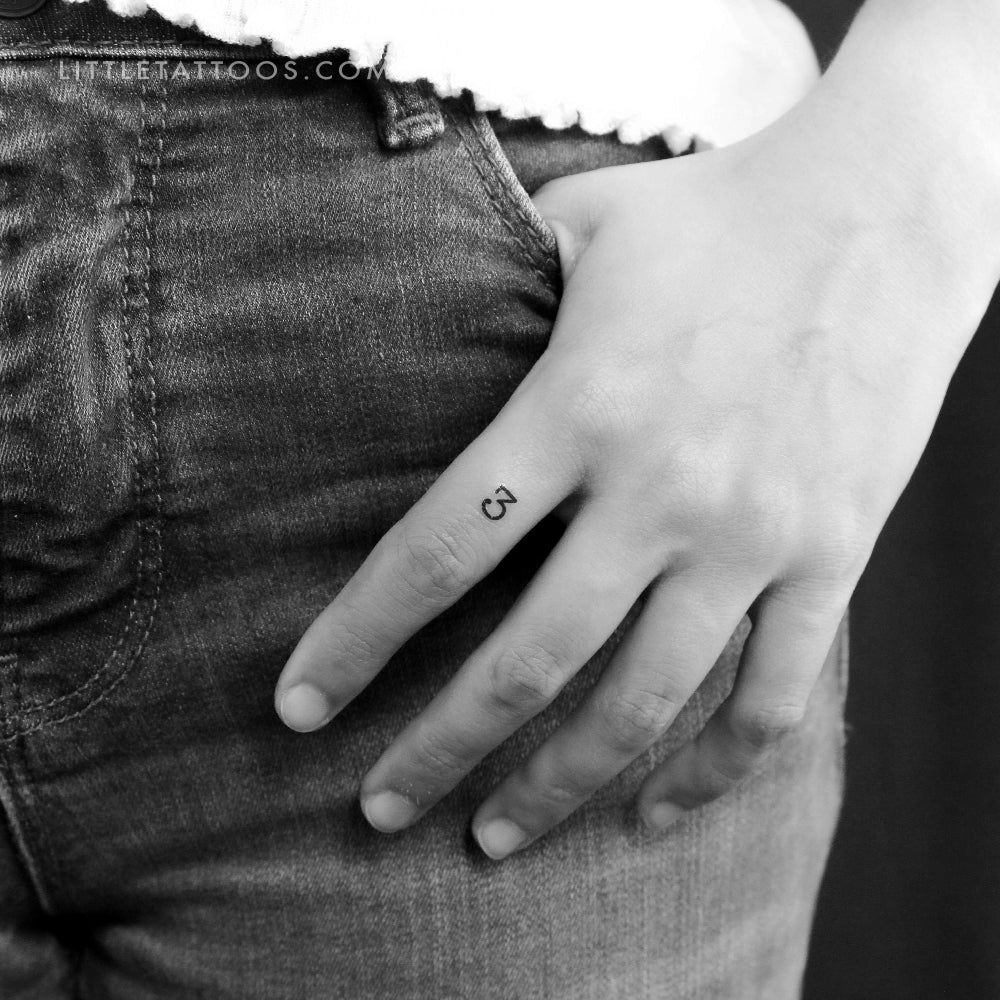 Number 3 Temporary Tattoo - Set of 3 – Little Tattoos