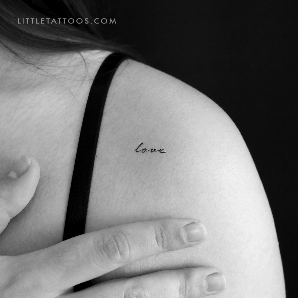 Cursive Love Tattoo
