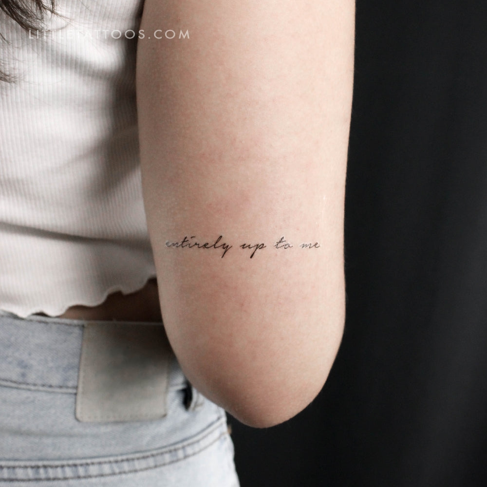 Entirely Up To Me Temporary Tattoo - Set of 3 – Temporary Little Tattoos