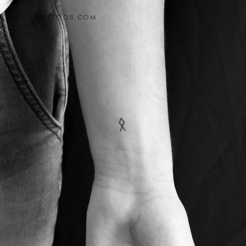 Odal Rune Temporary Tattoo - Set of 3 – Little Tattoos