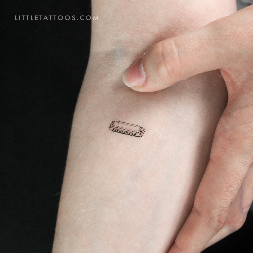 Harmonica Temporary Tattoo - Set of 3 – Little Tattoos