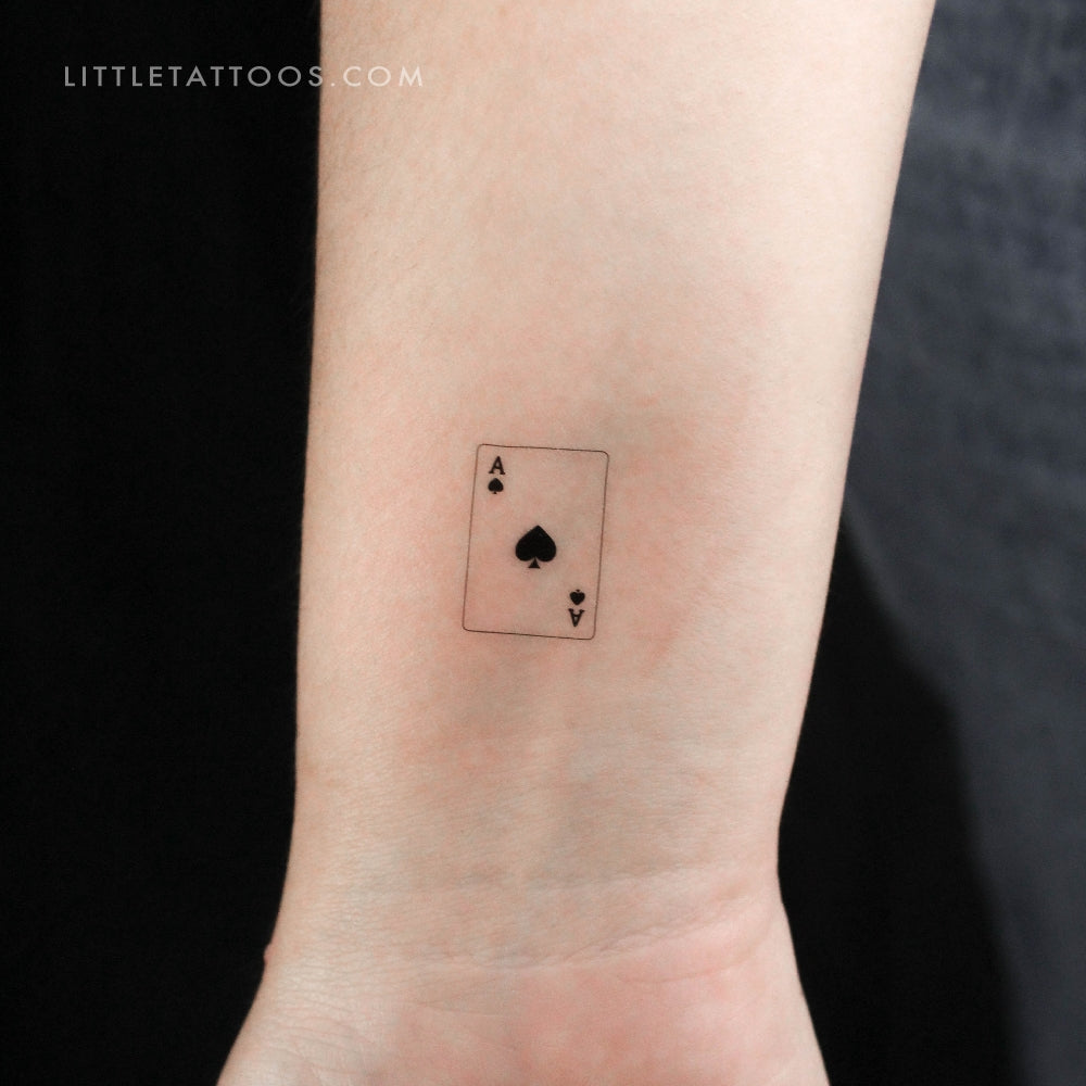 Ace Of Spades Card Tattoo Oranje Bicycle Club Tattoo Playing Cards