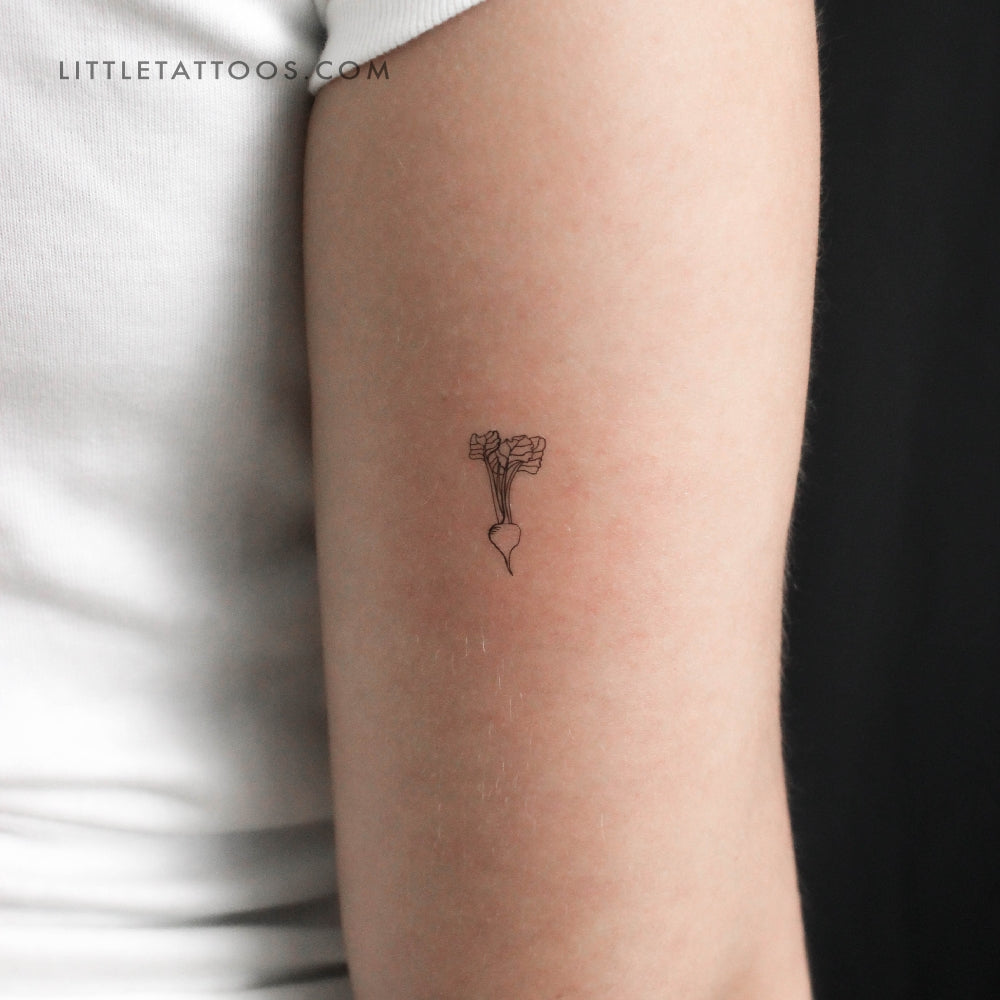 Radish Temporary Tattoo - Set of 3 – Little Tattoos
