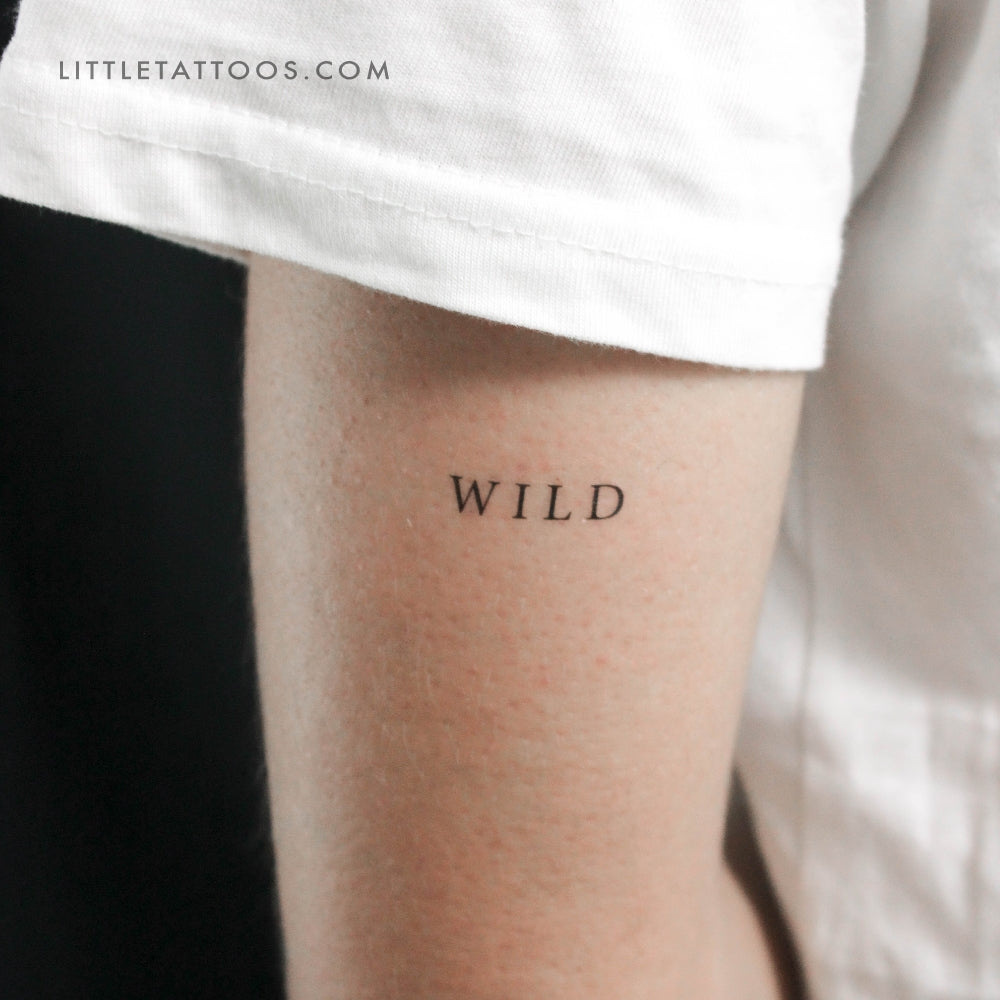 'Wild' Temporary Tattoo - Set of 3 – Little Tattoos