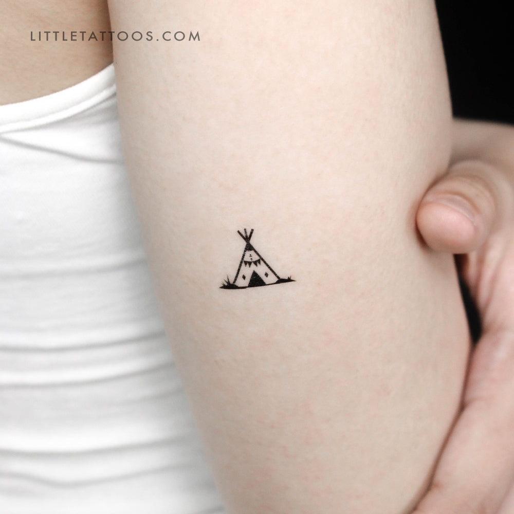 Small Tipi Temporary Tattoo - Set of 3 – Temporary Little Tattoos