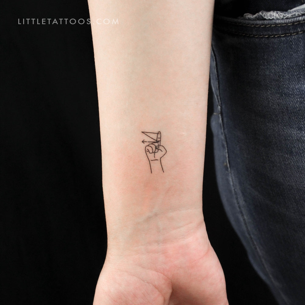 Sign Language Z Temporary Tattoo - Set of 3 – Little Tattoos