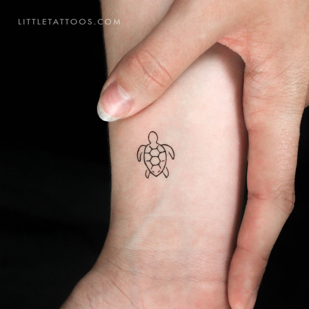 Little Turtle Temporary Tattoo - Set of 3 – Little Tattoos