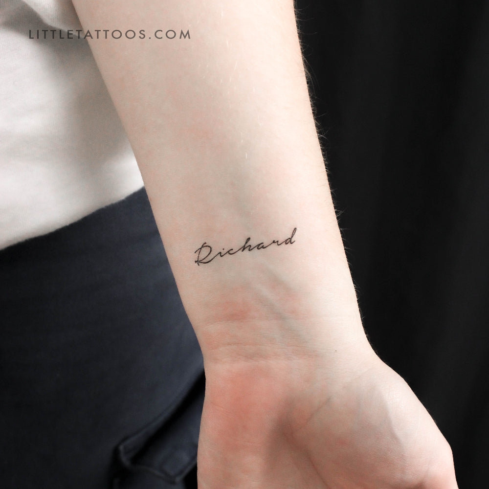 Richard Temporary Tattoo - Set of 3 – Little Tattoos