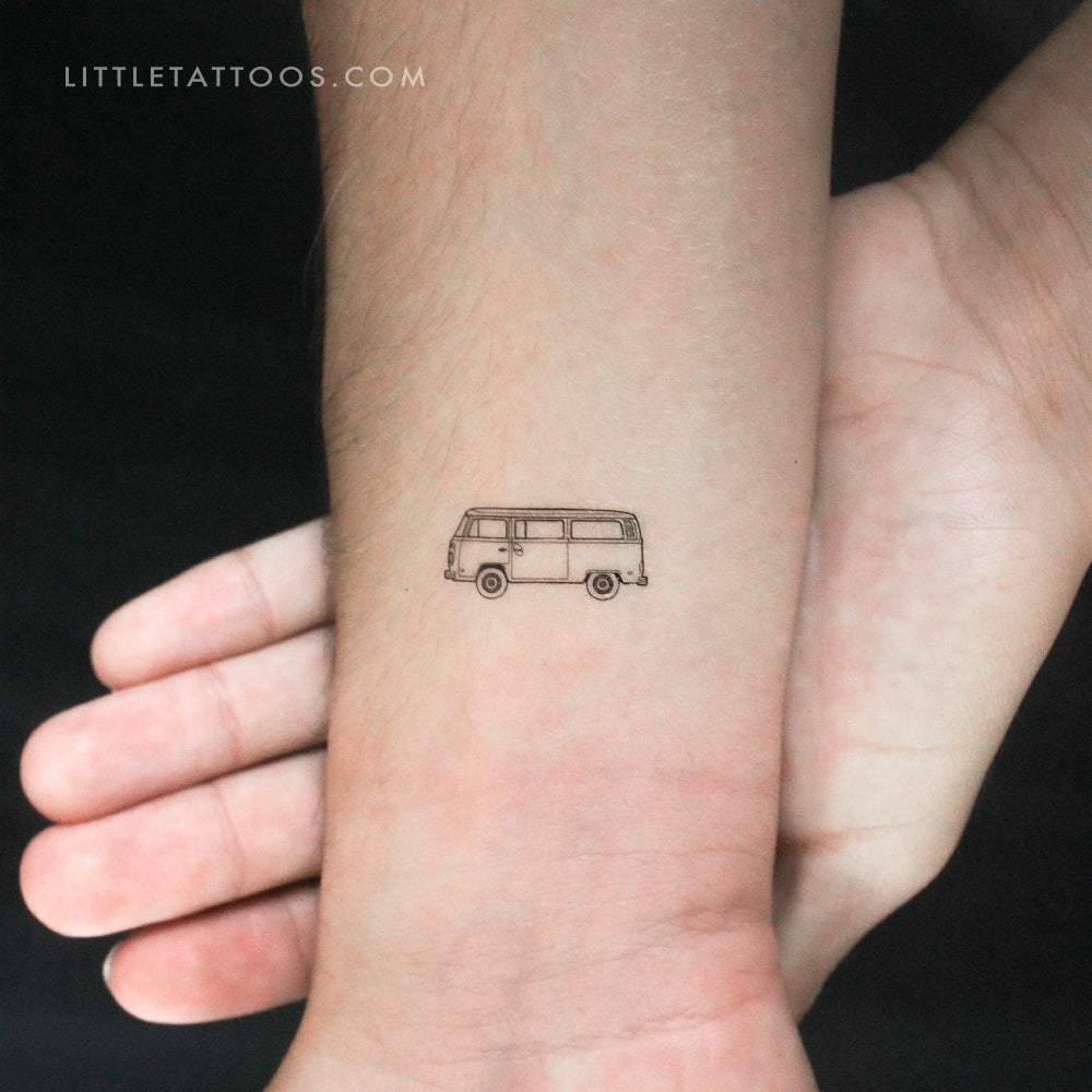 Volkswagen T2 Van Temporary Tattoo - Set of 3 – Little Tattoos