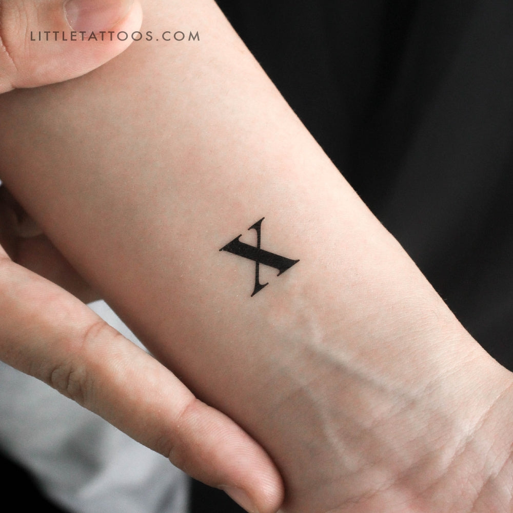 Letter X Tattoos