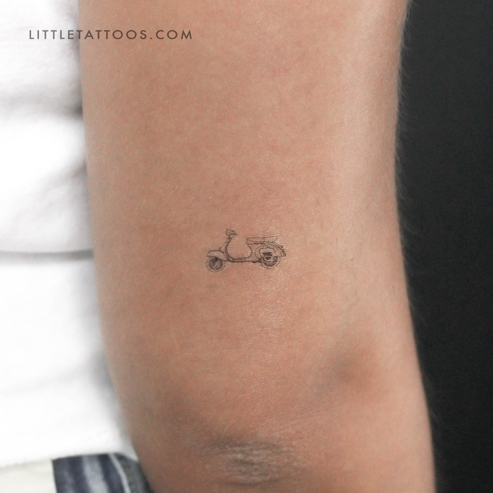 Vespa Scooter Temporary Tattoo - Set of 3 – Little Tattoos