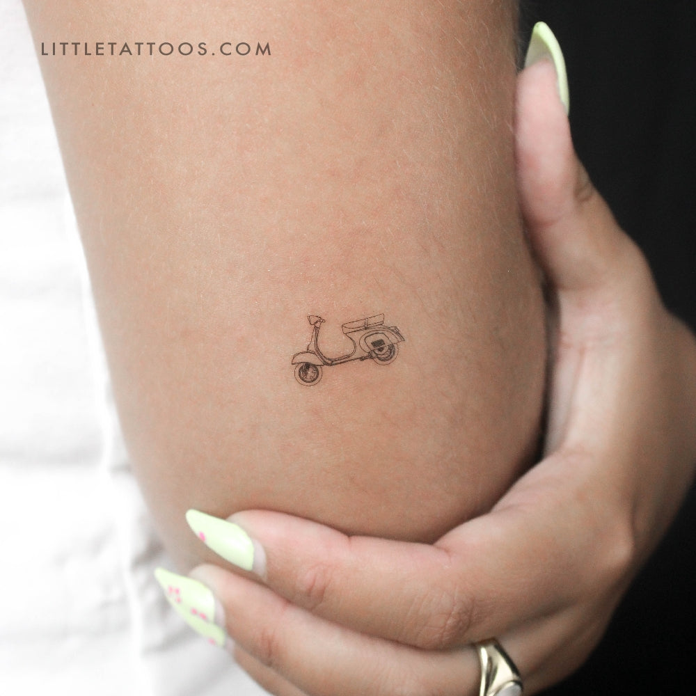 Vespa Scooter Temporary Tattoo - Set of 3 – Little Tattoos
