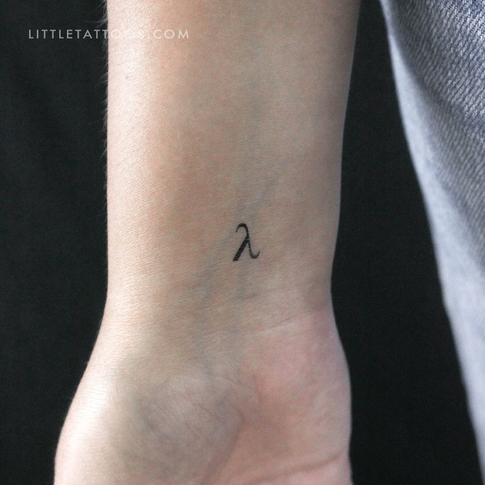 Lambda Temporary Tattoo - Set of 3 – Little Tattoos