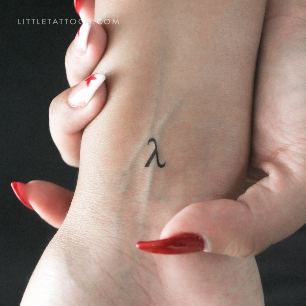 Lambda Temporary Tattoo - Set of 3 – Little Tattoos