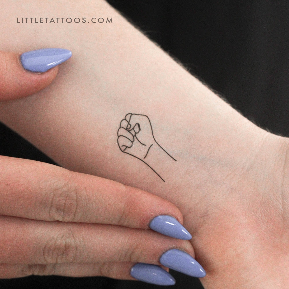 Sign Language S Temporary Tattoo - Set of 3 – Temporary Little Tattoos