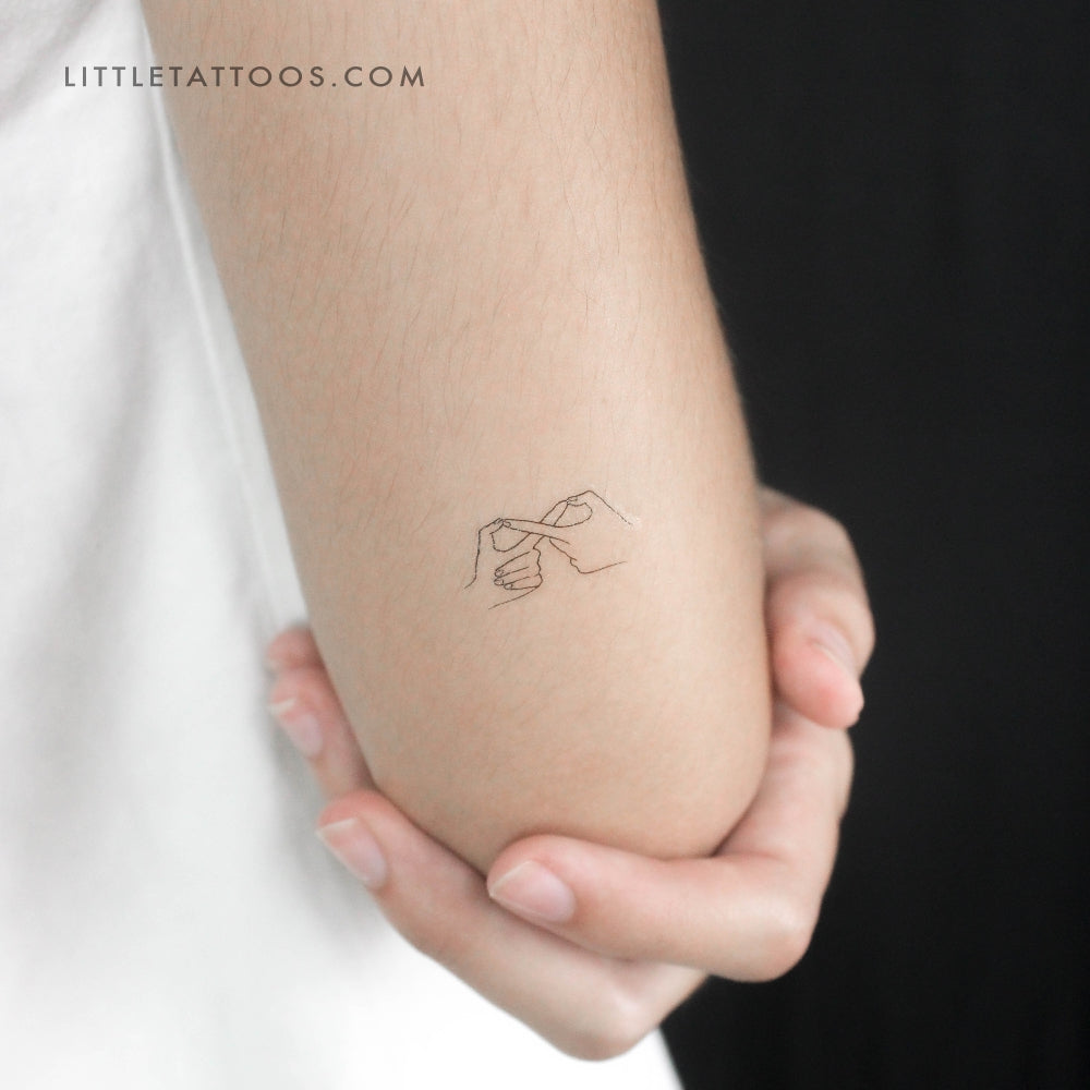 Infinity Hand Gesture Temporary Tattoo - Set of 3 – Temporary Little ...