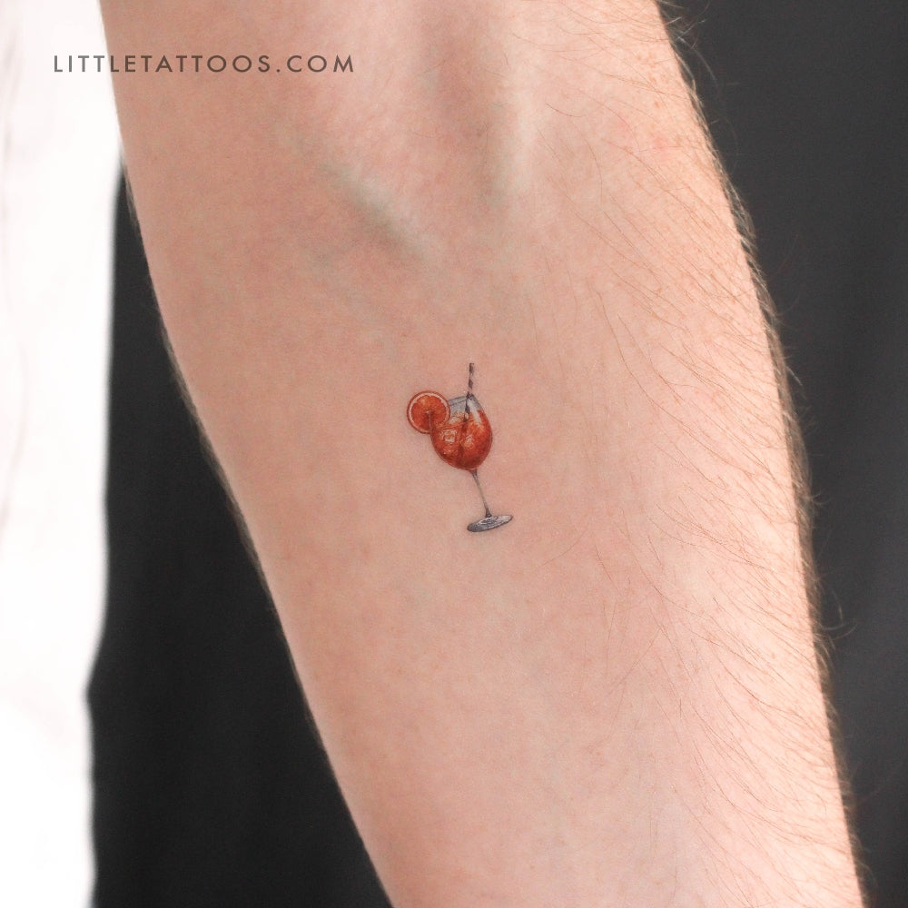 Aperol Spritz Temporary Tattoo - Set of 3 – Little Tattoos