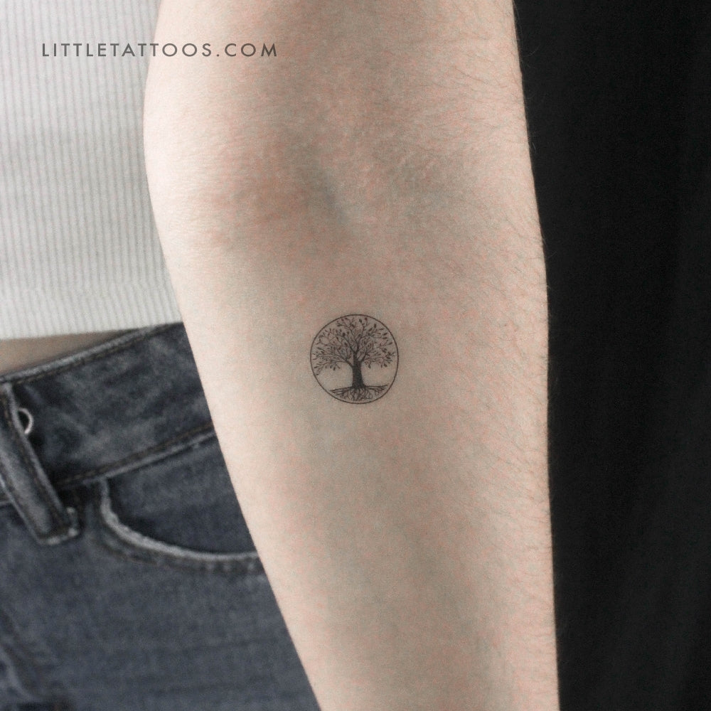 Small Tree Of Life Temporary Tattoo - Set of 3 – Little Tattoos