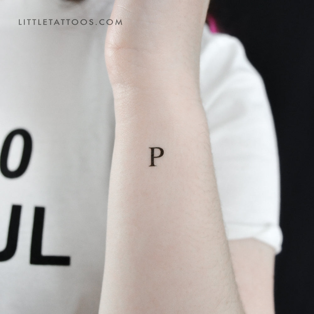 Lettera P Tattoos