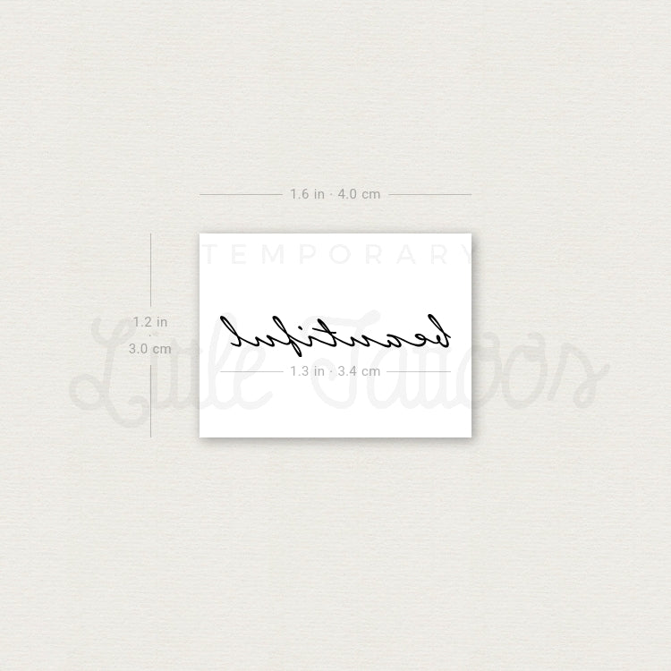 Beautiful Temporary Tattoo - Set of 3 – Little Tattoos