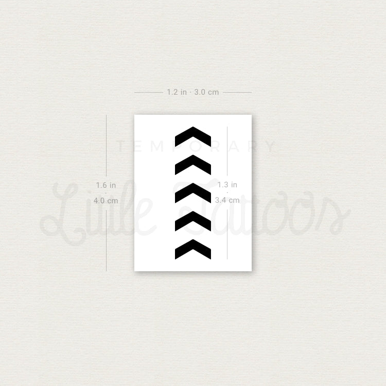 One Direction Five Arrows Tribute Temporary Tattoo - Set of 3 – Little ...