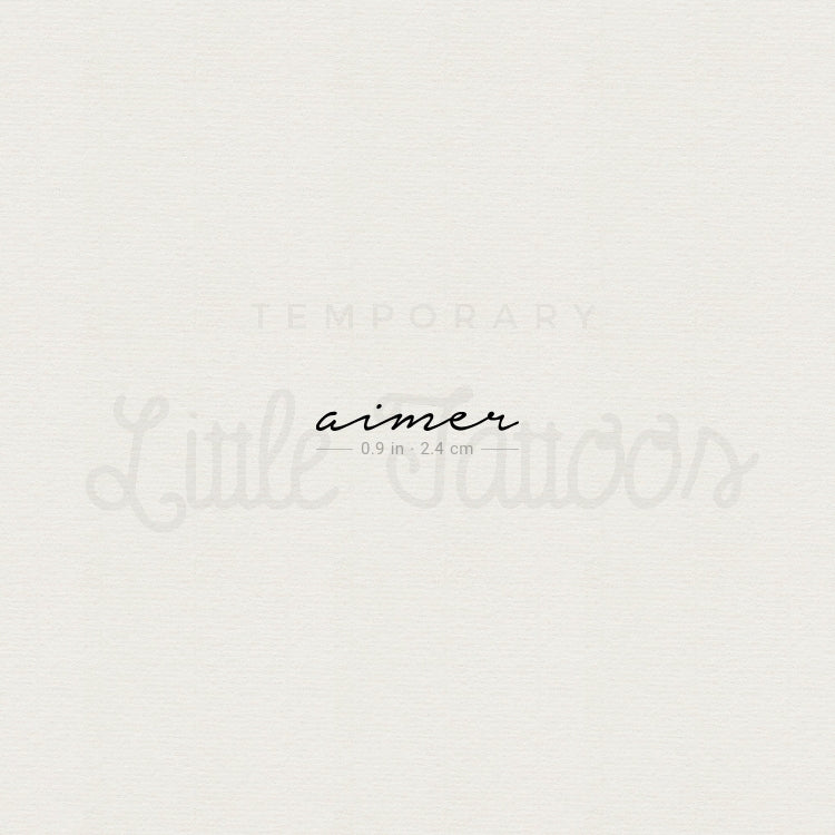 Aimer Temporary Tattoo - Set of 3 – Little Tattoos