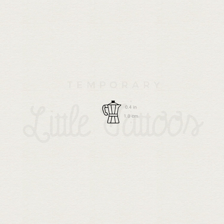 Tiny Moka Pot Temporary Tattoo - Set of 3 – Little Tattoos