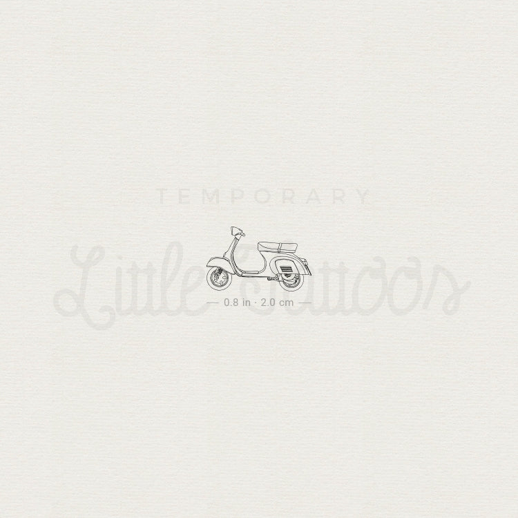 Vespa Scooter Temporary Tattoo - Set of 3 – Little Tattoos