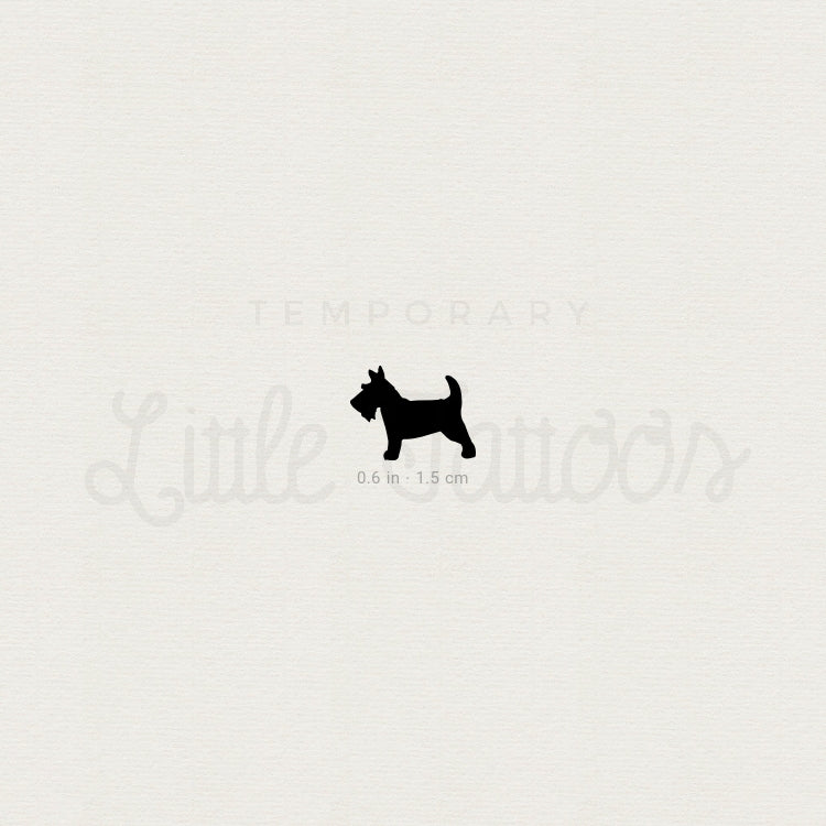 Scottish Terrier Temporary Tattoo - Set of 3 – Little Tattoos