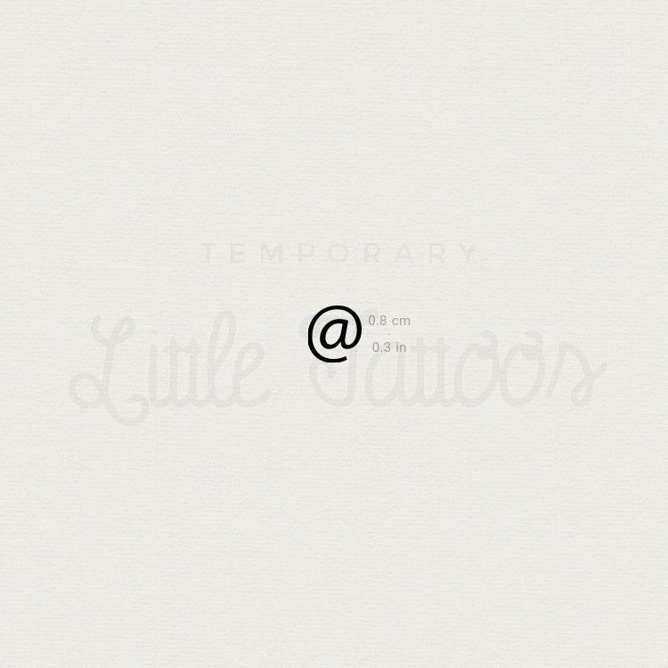 @ At Symbol Temporary Tattoo - Set of 3 – Little Tattoos